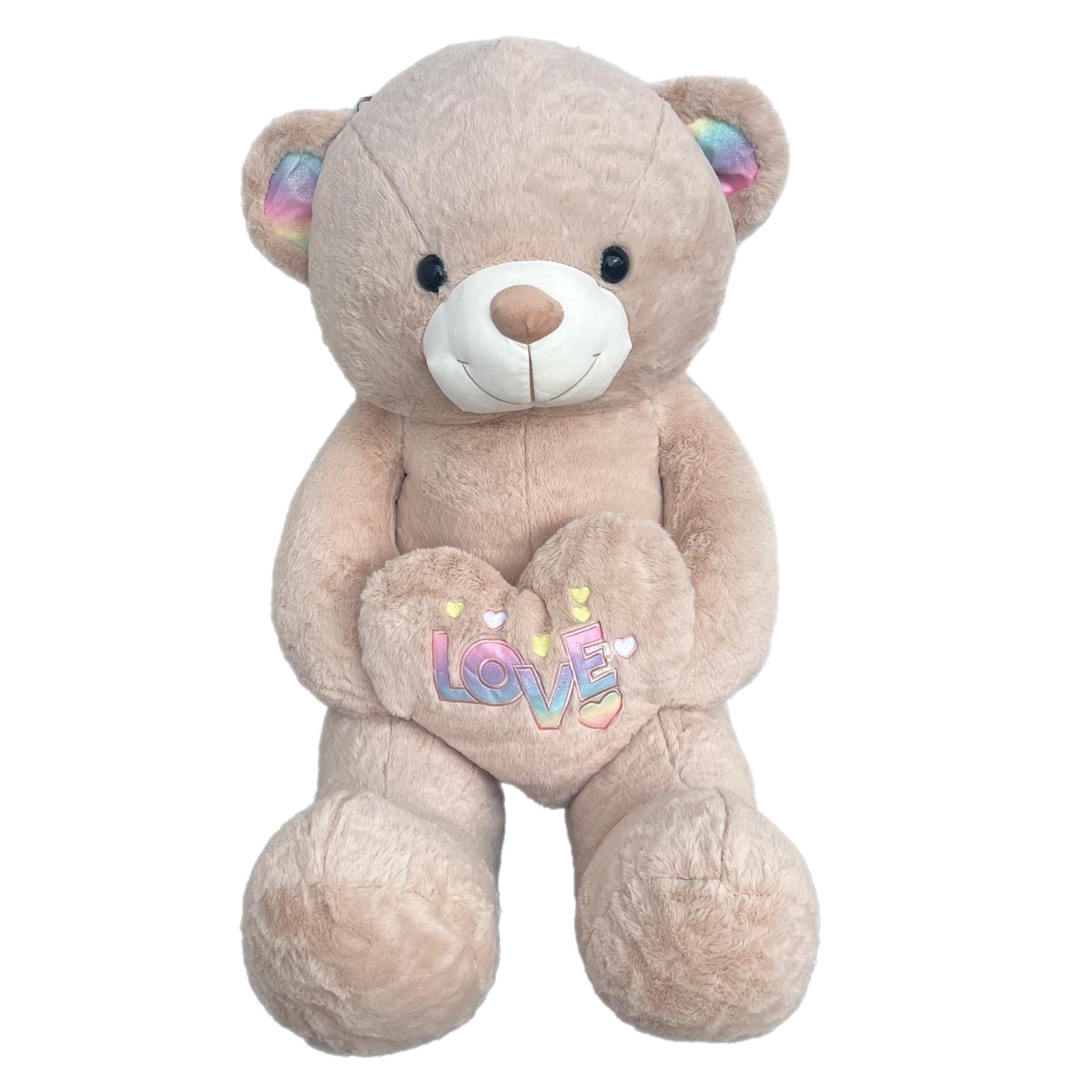 Jucarie plus, Urs cu Inima Love, bej, 135 cm - eMAG.ro