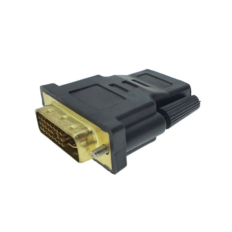 Adaptor Bidirectional DVI 24+5p de la Conector TATA la HDMI MAMA, Negru - eMAG.ro