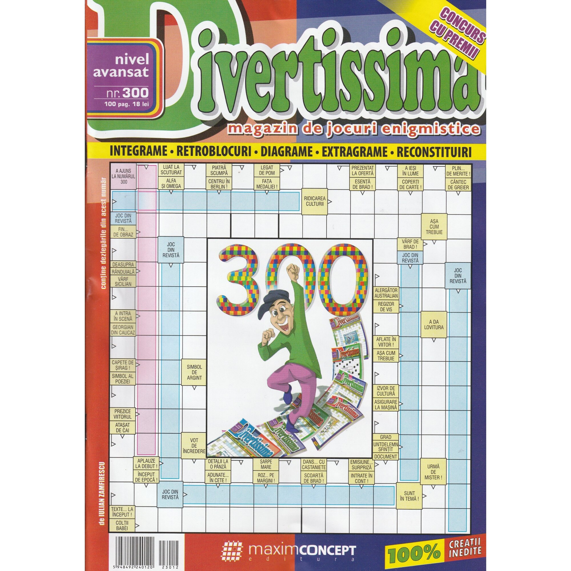 Integrame divertissima 300 - nivel avansat, editura Maxim - eMAG.ro