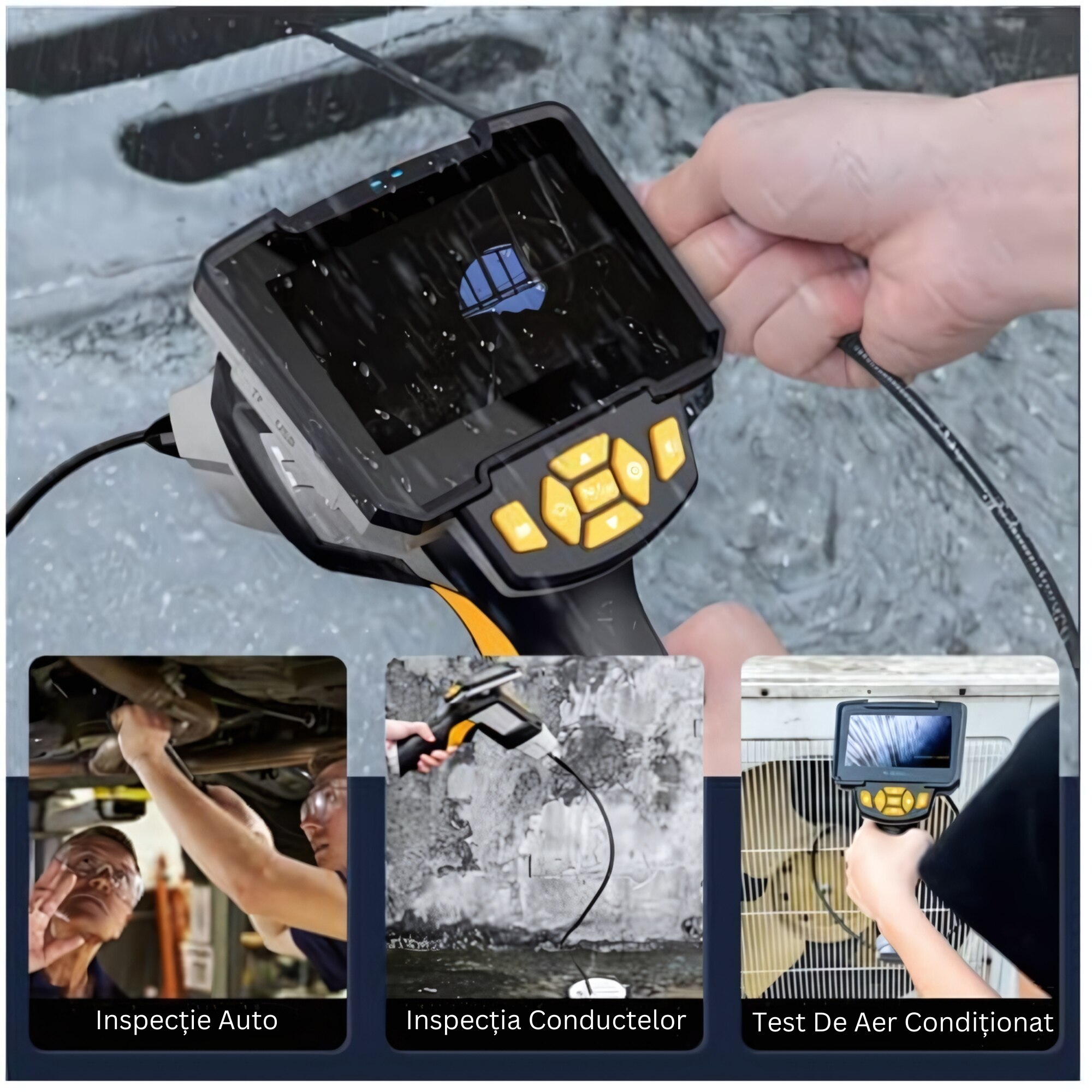 Endoscop industrial cu lentila dubla goBERA®, Camera de inspectie ...