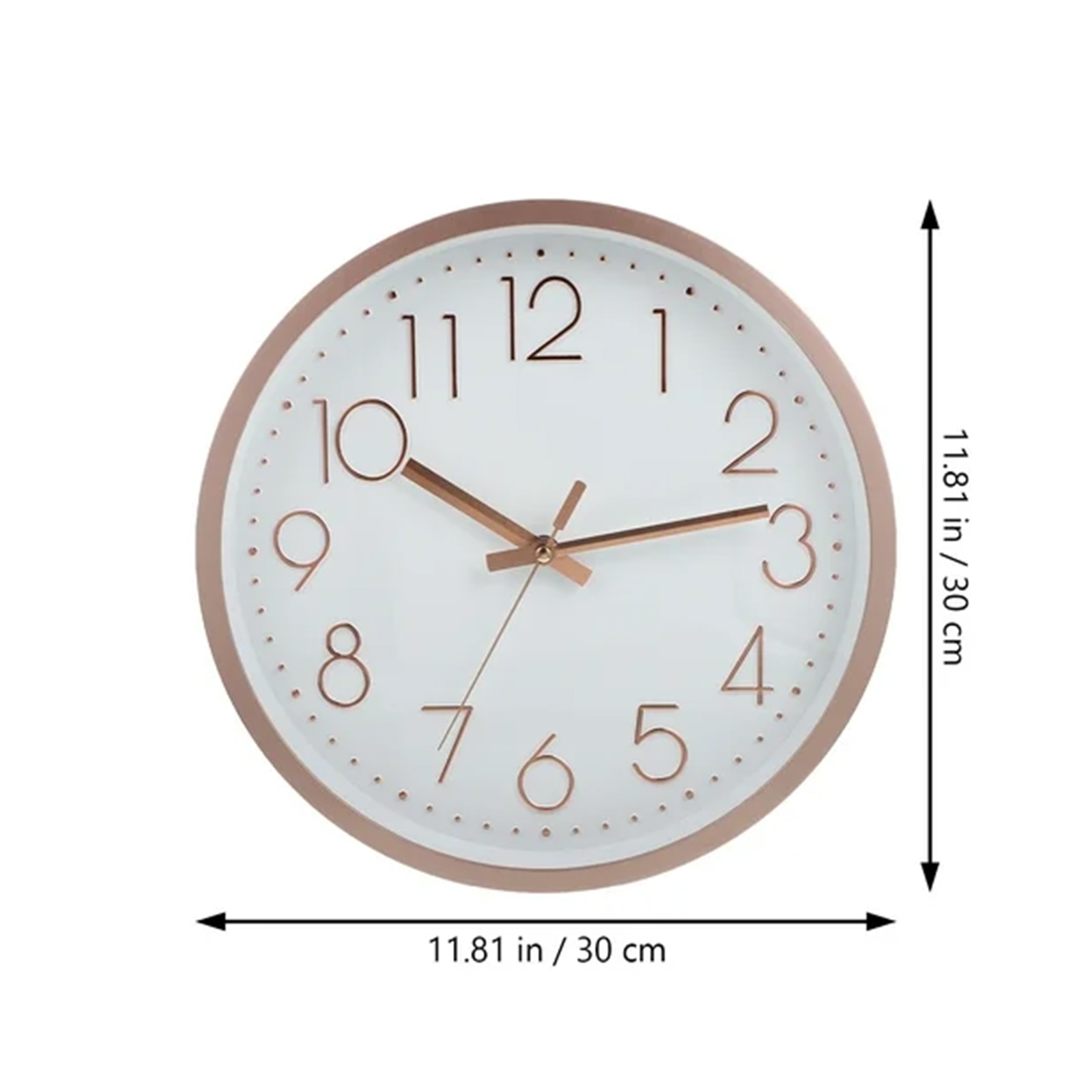 Ceas de perete, Zggzerg, Cu baterie si carlig, Miscare ultra-usoara ...