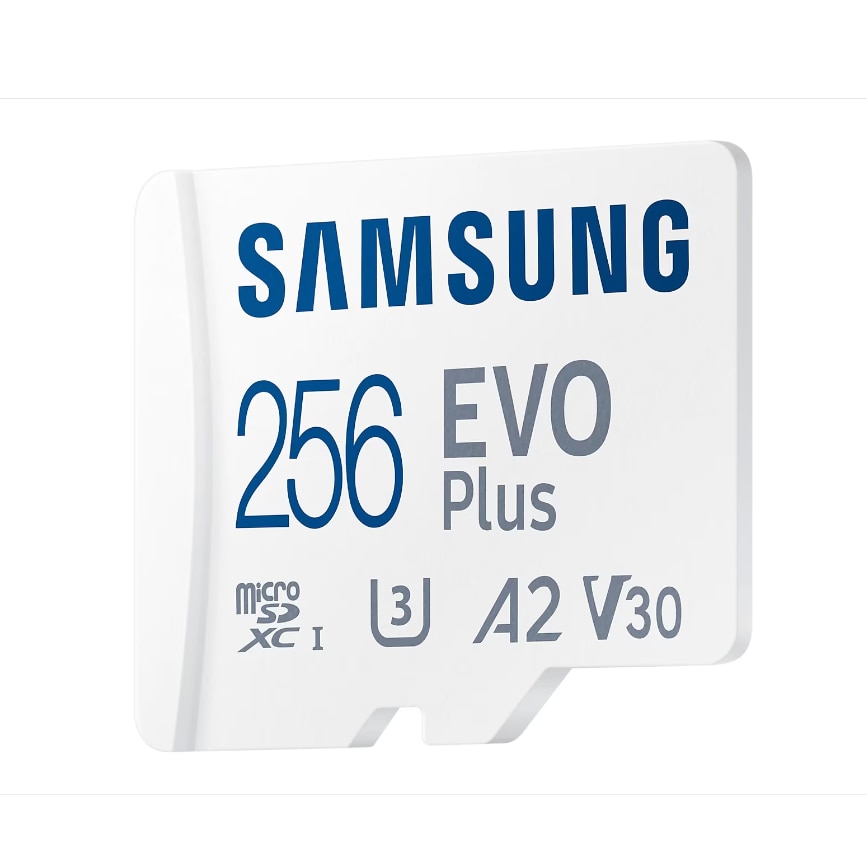Memóriakártya Samsung microSD, EVO Plus, 256GB, 130MB/s és adapter ...