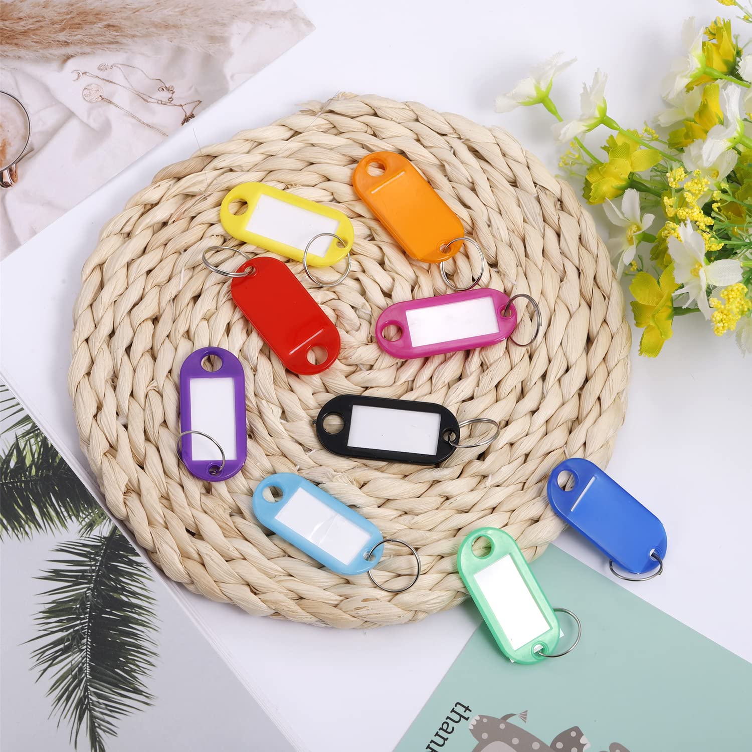 Set 10 brelocuri pentru chei, Plastic, Multicolor - eMAG.ro