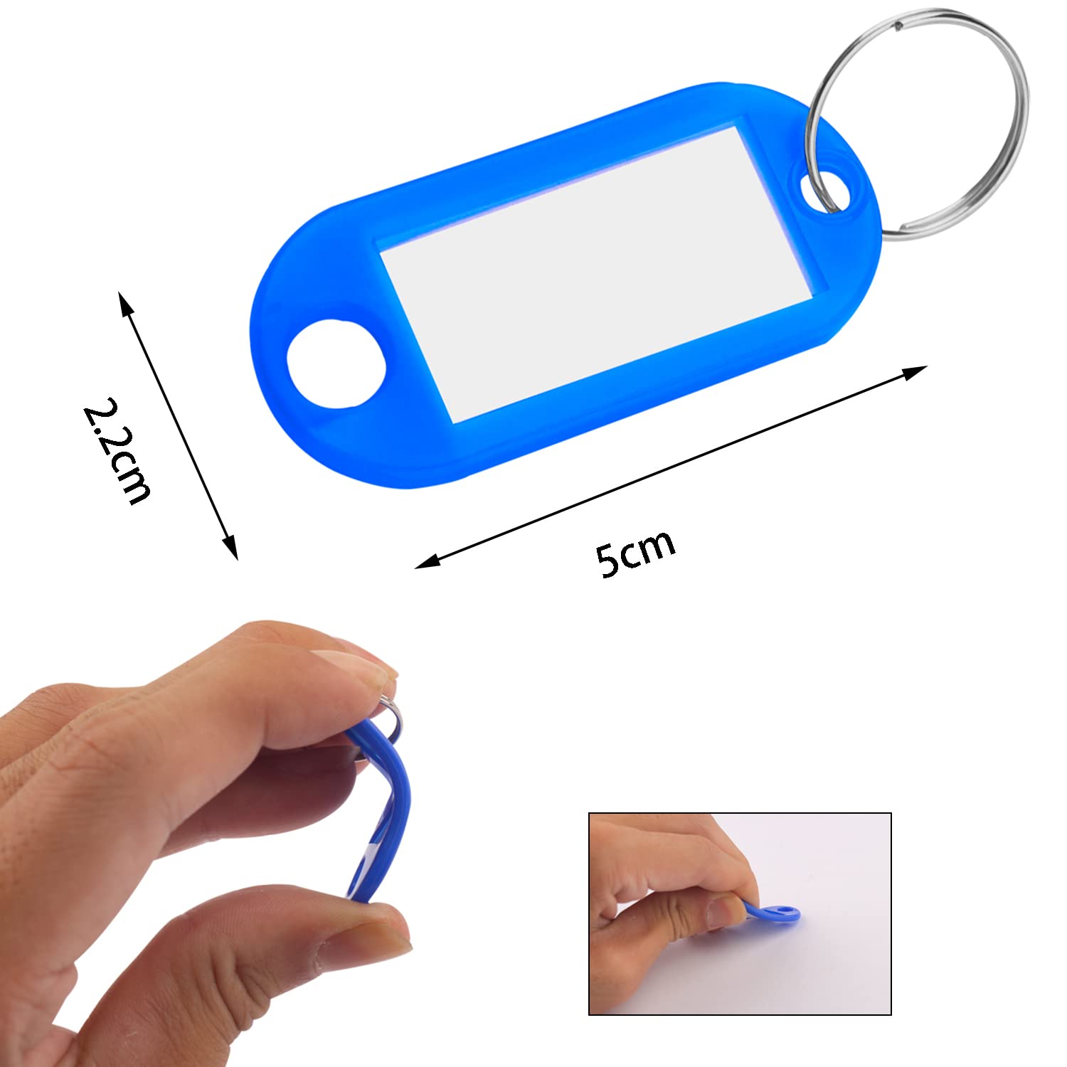 Set 10 brelocuri pentru chei, Plastic, Multicolor - eMAG.ro