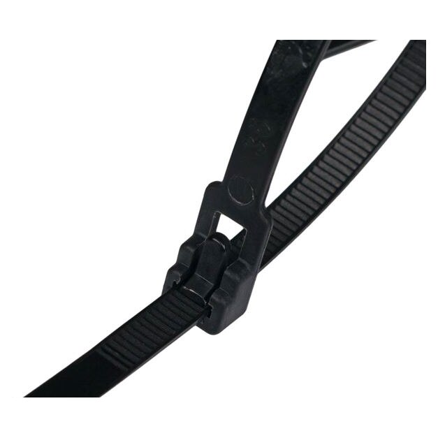 Coliere pentru Cabluri Negre Reutilizabile 20x0.48cm - 45 buc - eMAG.ro