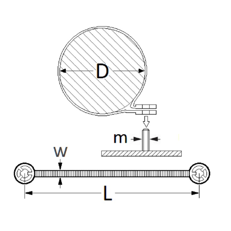 Set 40 coliere auto soricei Restagraf, 100 x 10 mm, 5 - 6 mm, din ...