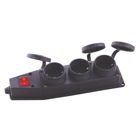 Prelungitor fara fir, Tenpo, 3 prize, cu capac si led, 29/3A - eMAG.ro