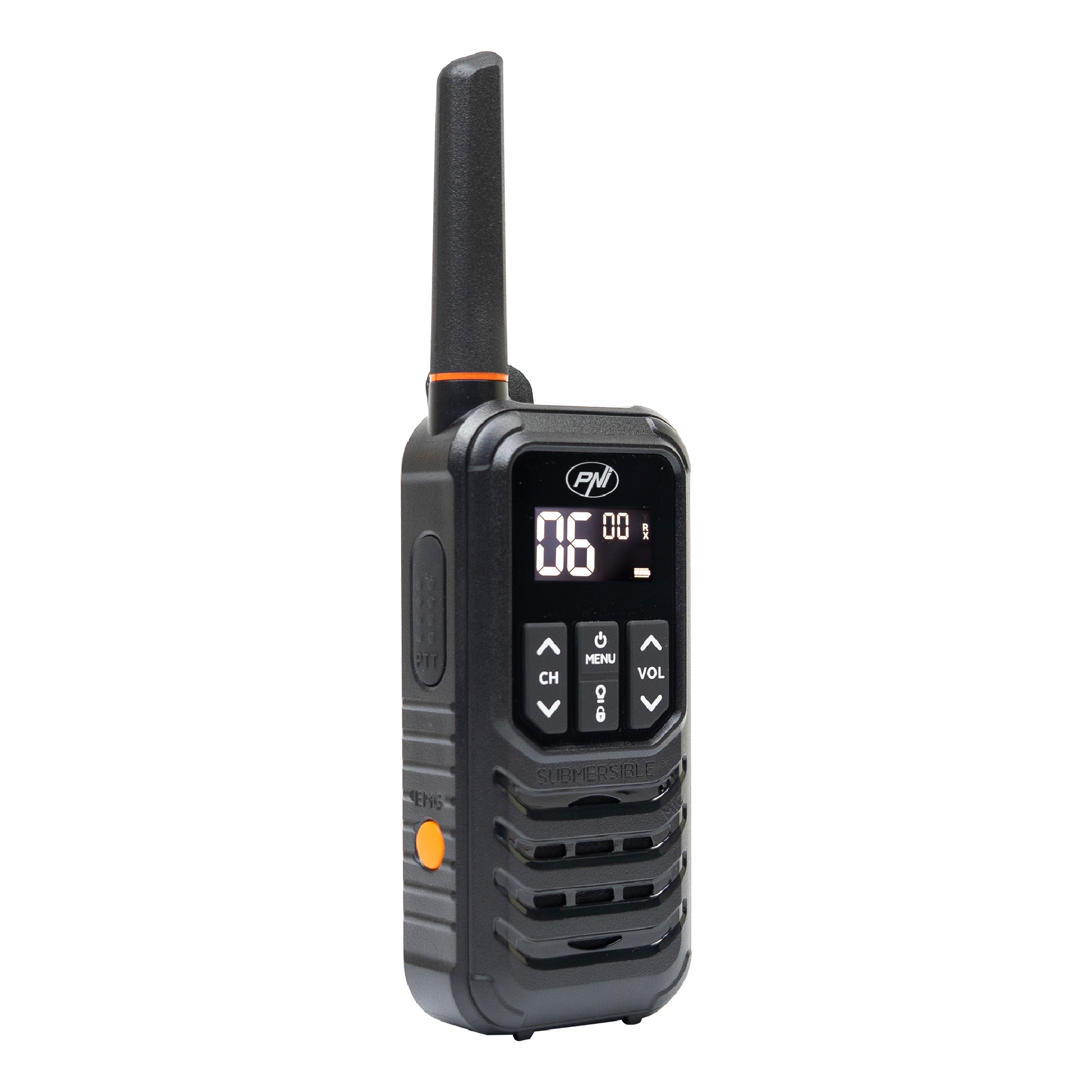 Statie radio portabila PNI PMR R80 PRO, set cu 2 bucati, 0.5W, 16 ...