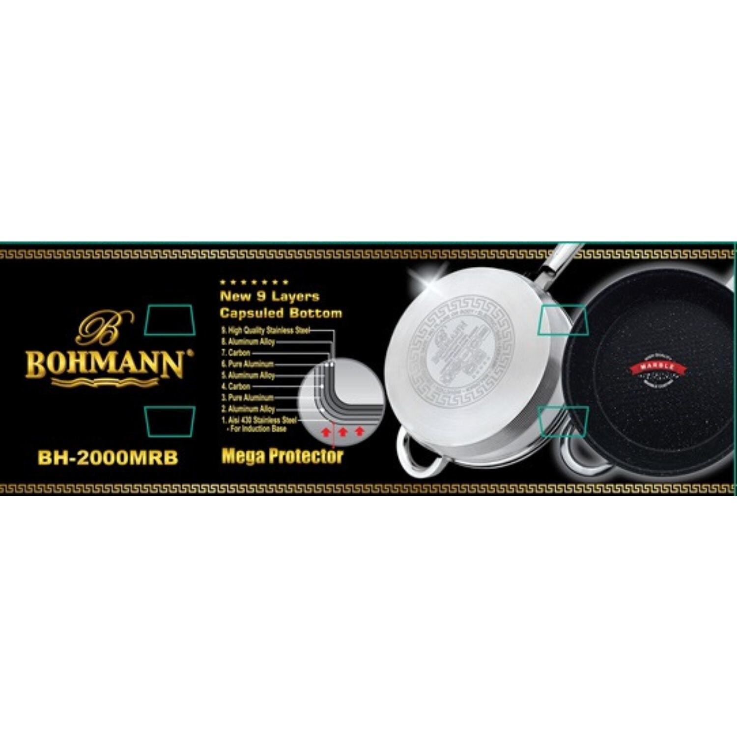 Bohmann, 20 darabos edénykészlet, konyhai eszközökkel - eMAG.hu