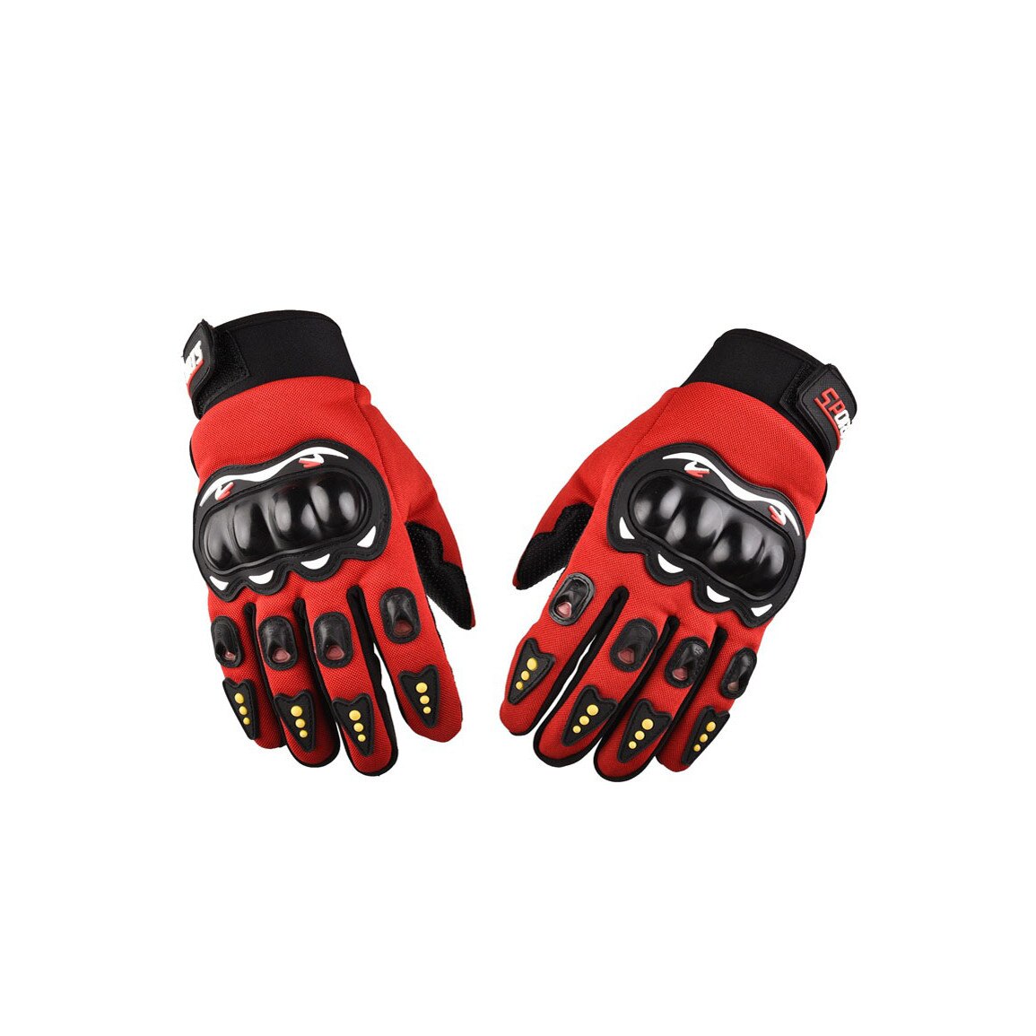 Manusi moto, AEWOYAD, Strangere reglabila, Unisex, Rosu - eMAG.ro