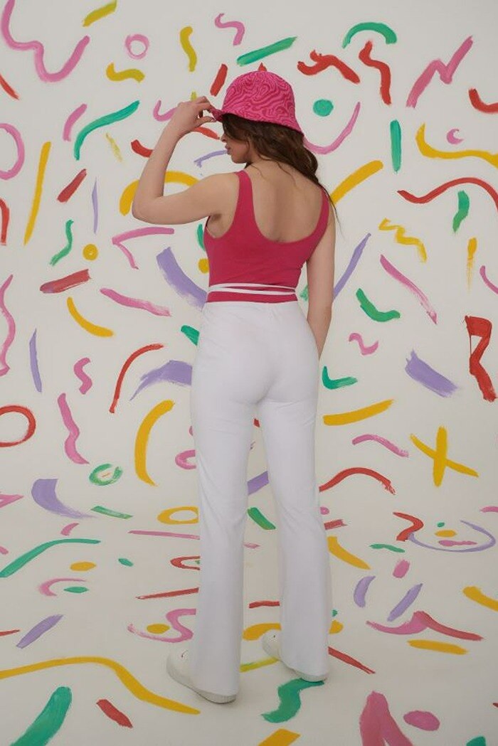 Body maieu de dama, fara maneci, cu prindere intre picioare si imprimeu ...