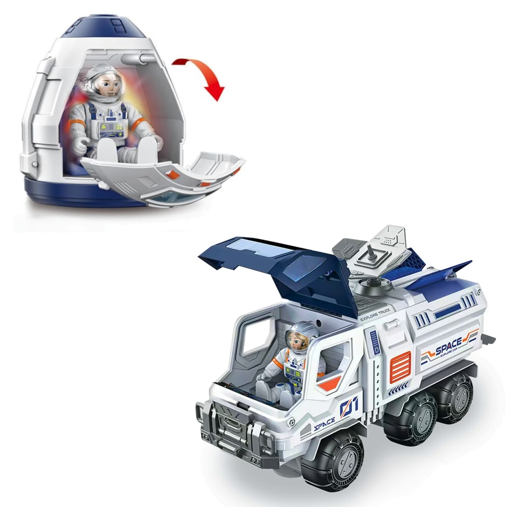 Jucarie interactiva cu cosmonauti, statie spatiala, naveta spatiala ...