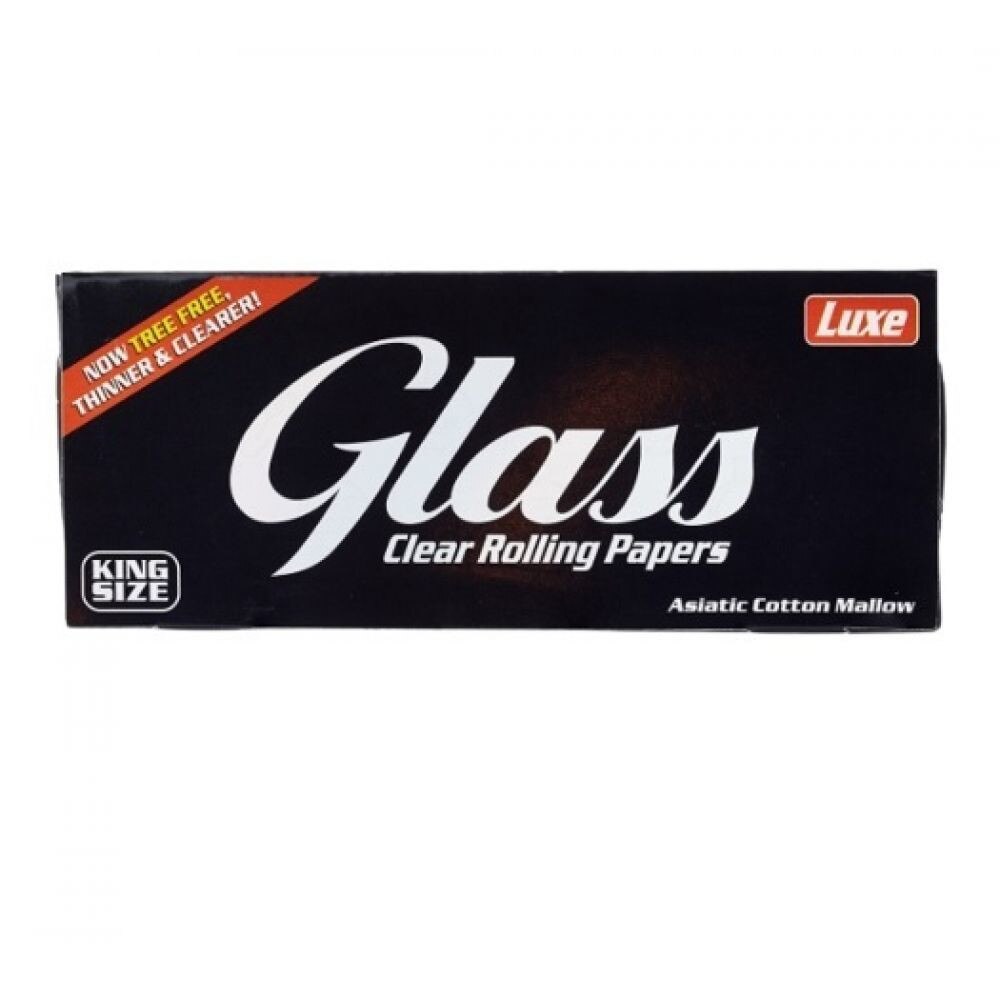 Set 40 foite de rulat Transparente Luxe Glass, King Size 110mm - eMAG.ro