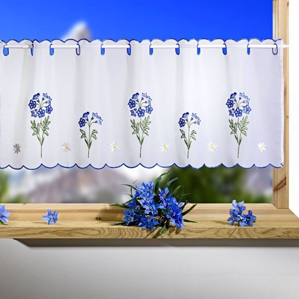 Perdea scurta, 45 x 115 cm, Gentiana, Happymax - eMAG.ro