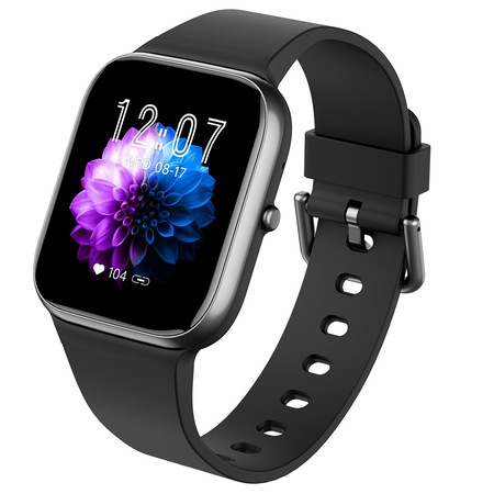 Ceas inteligent, Silicon, 1.85 inchi, pentru Android/iOS, Negru - eMAG.ro