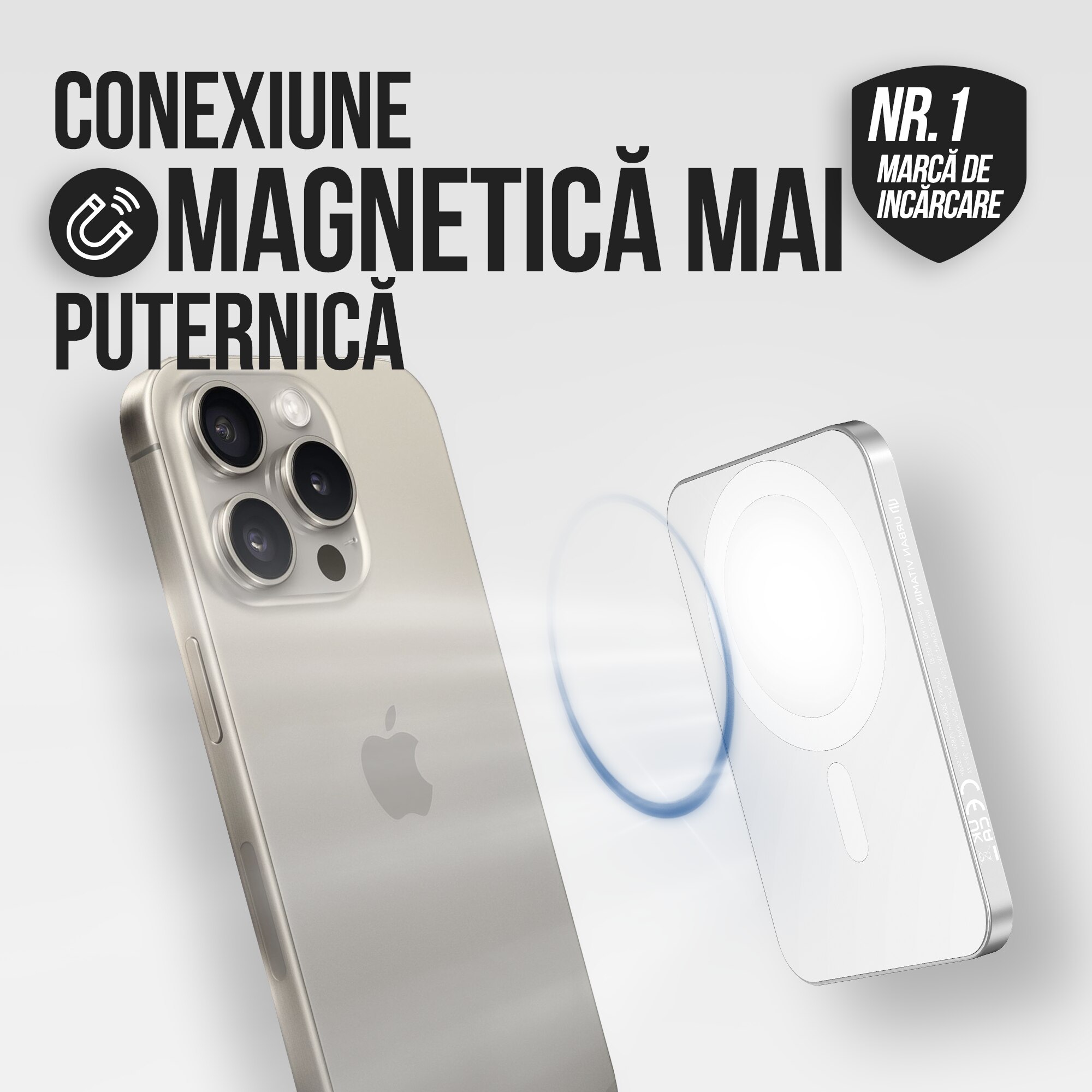 Baterie Externa Wireless Slim MagSafe iCharge Ronic X by Urban Vitamin ...