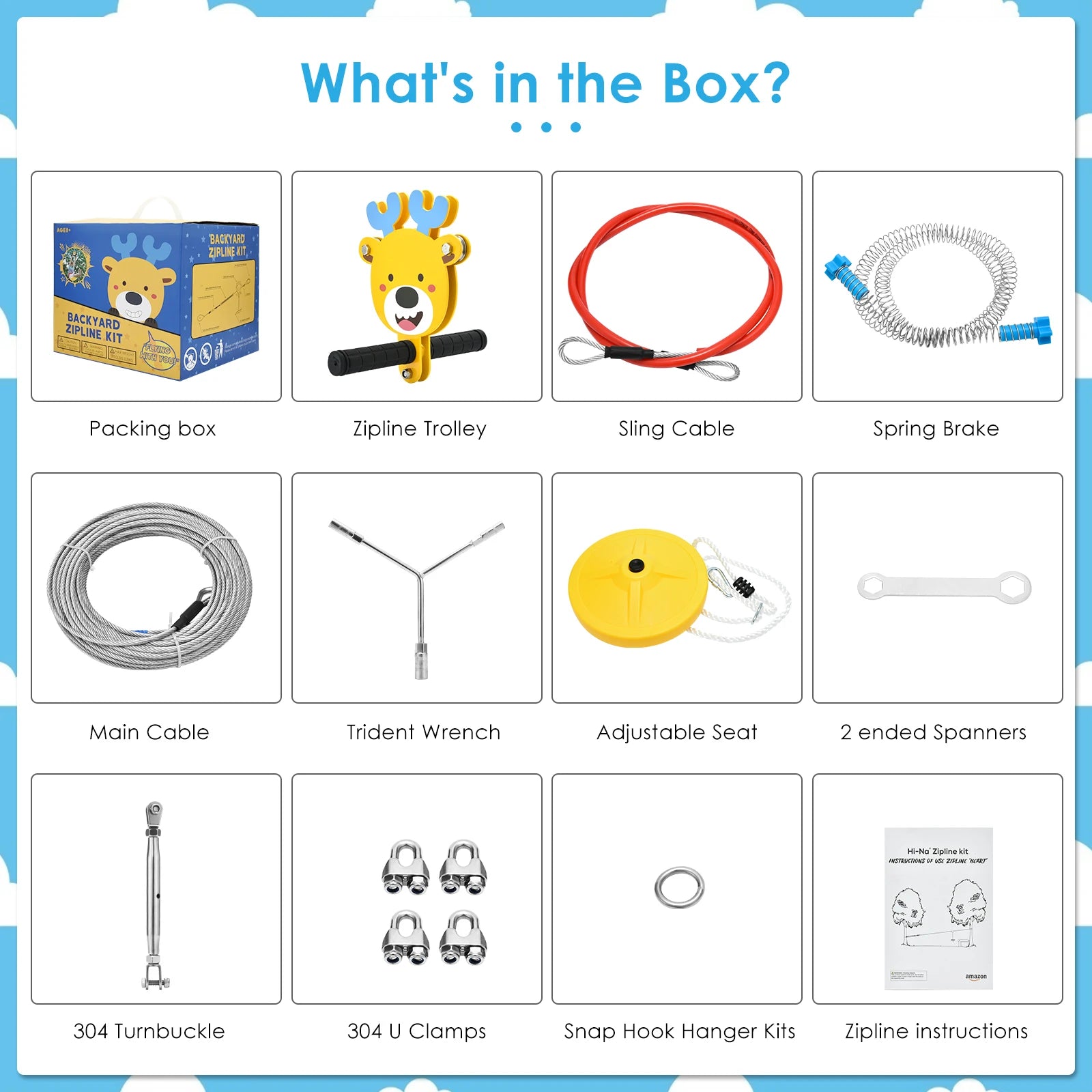 Tiroliana, 3000 cm, 250 lbs, otel inoxidabil, argint - eMAG.ro