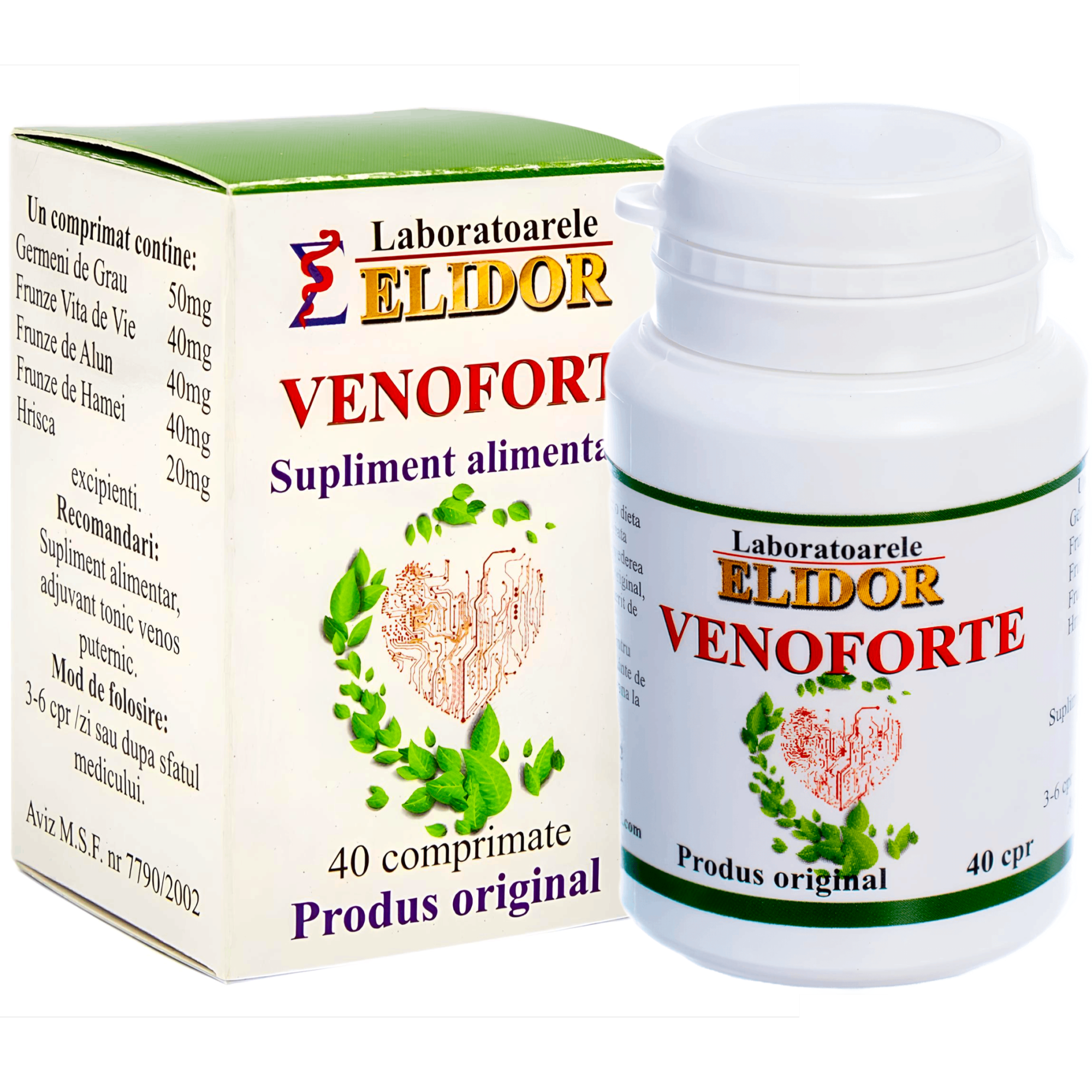 VenoFort (tonic venos puternic) cu extracte din 5 plante, 100% natural ...