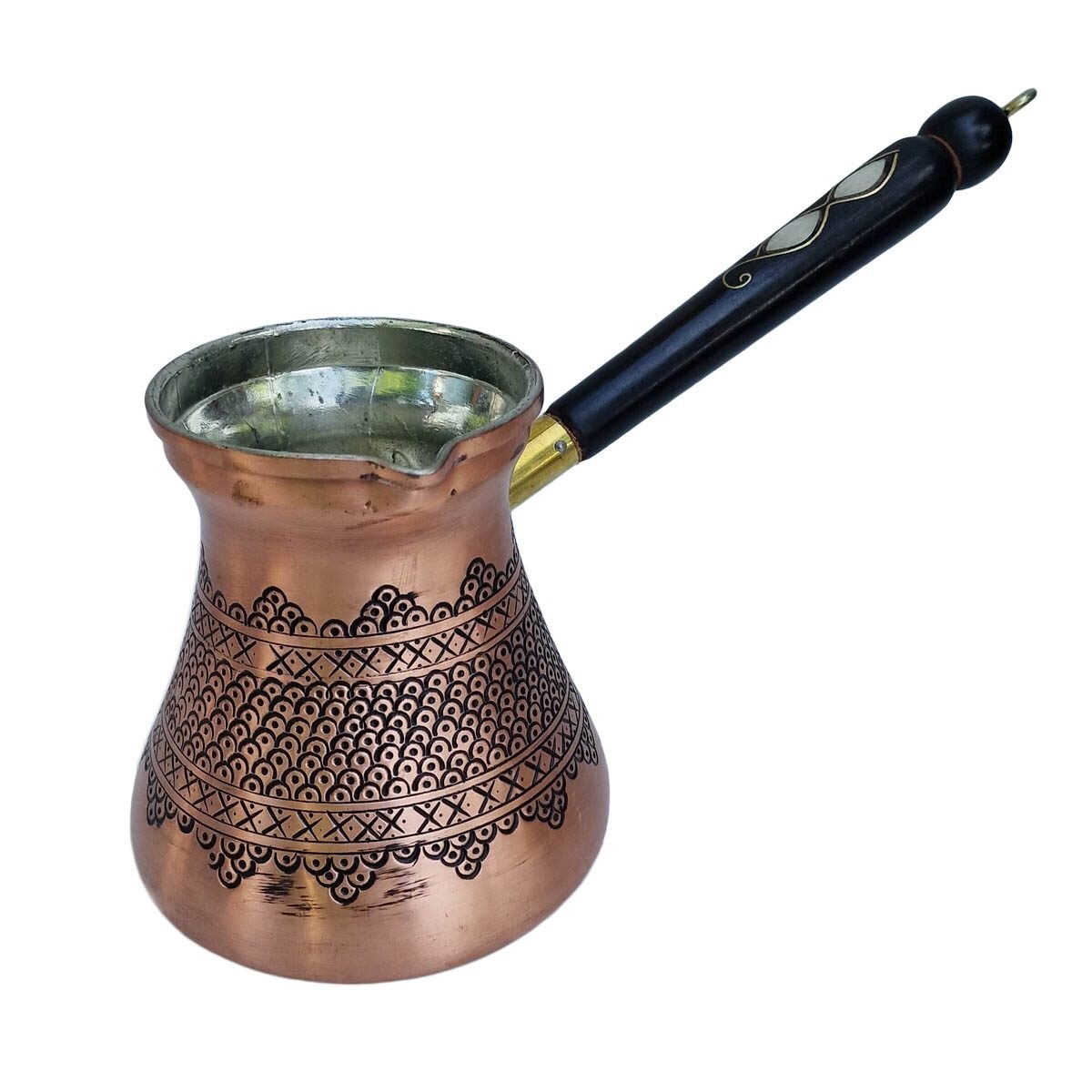 Ibric gravat model turcesc mat din cupru - 400 ml - eMAG.ro