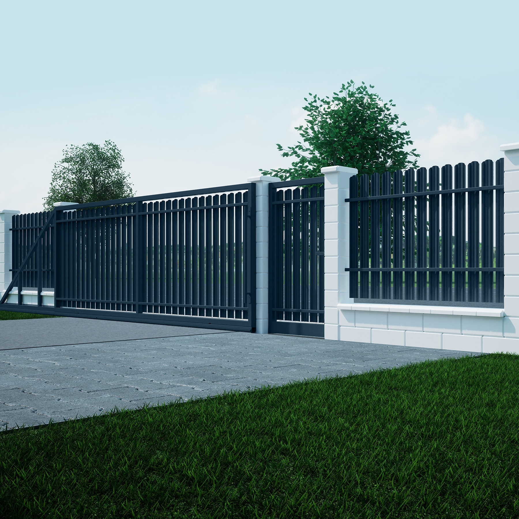 Sipca metalica pentru gard y115-cap rotund, Caretta, Briliant Duo ...