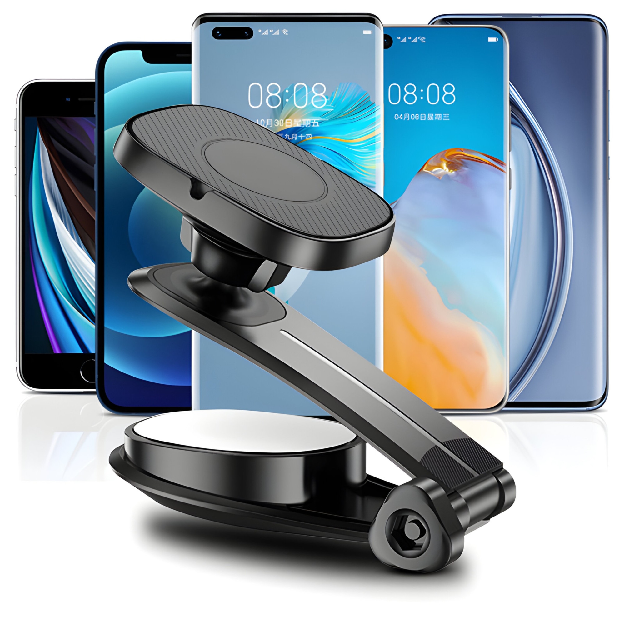 Suport Auto Magnetic pentru Telefon Universal, Prindere cu Ventuza pe ...