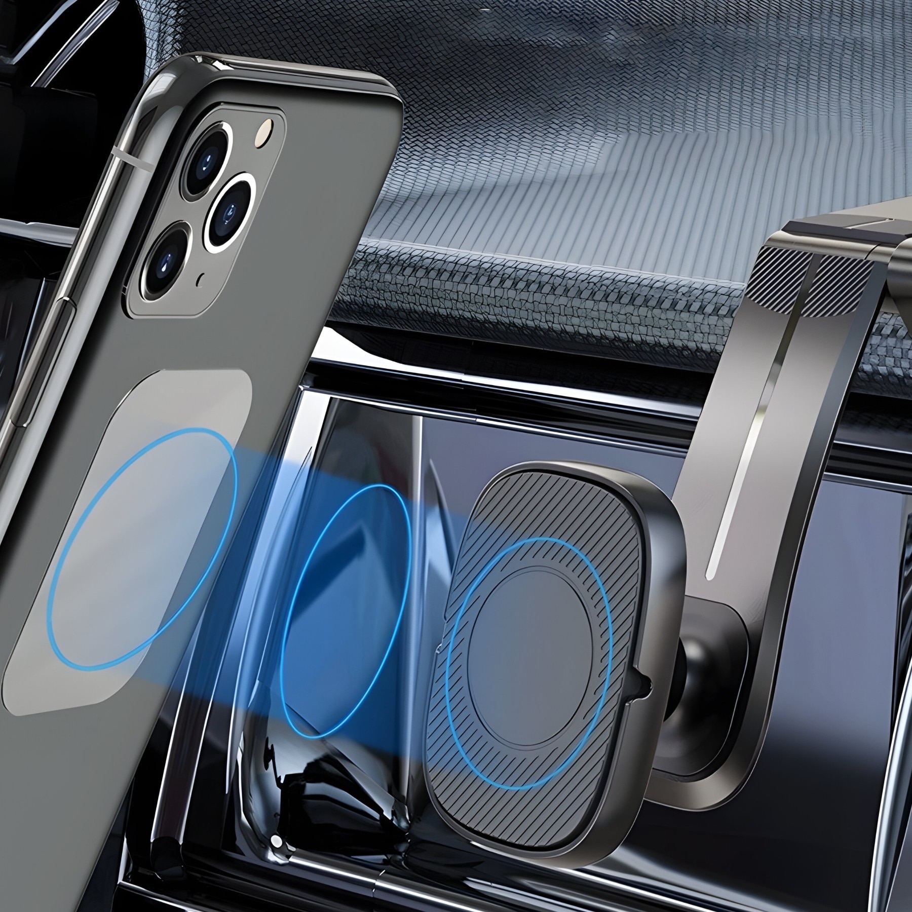 Suport Auto Magnetic pentru Telefon Universal, Prindere cu Ventuza pe ...