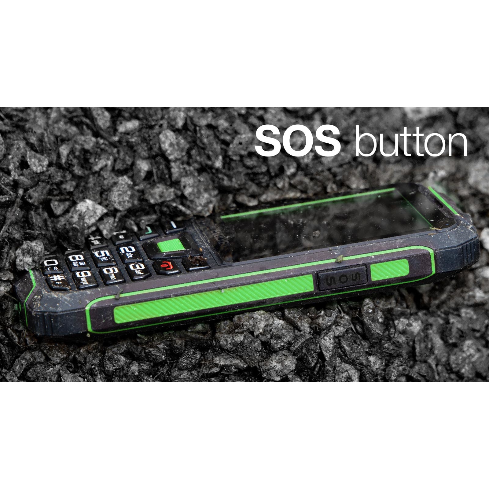 Telefon rezistent la apa, Dual SIM, baterie de 2.500 mAh, lanterna ...