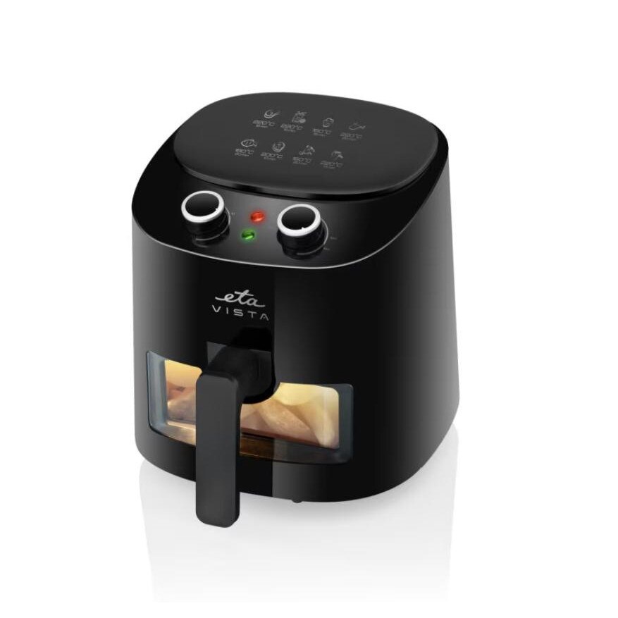 Friteuza Aer Cald Vista ETA016890000 Airfryer 1300W 4.3L Timer Negru ...