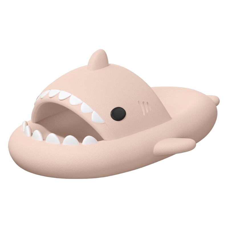 Papuci rechin pentru copii, Unisex, Roz, 34-35 - eMAG.ro