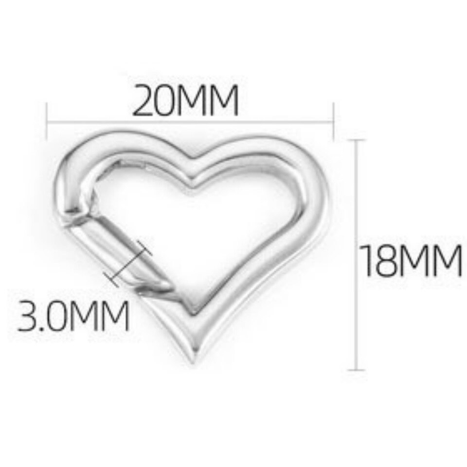 Set 2 carabine multifunctionale, LLWL, Forma inimioara, Inox, 2 x 1.8 ...