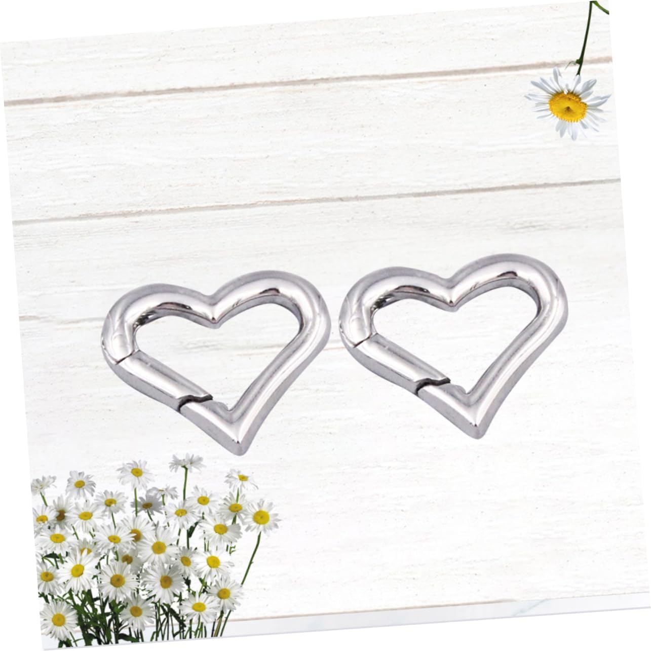 Set 2 carabine multifunctionale, LLWL, Forma inimioara, Inox, 2 x 1.8 ...