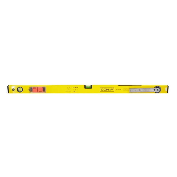 Nivela multifunctionala, 100 cm, 5 functii, aluminiu, Meister - eMAG.ro
