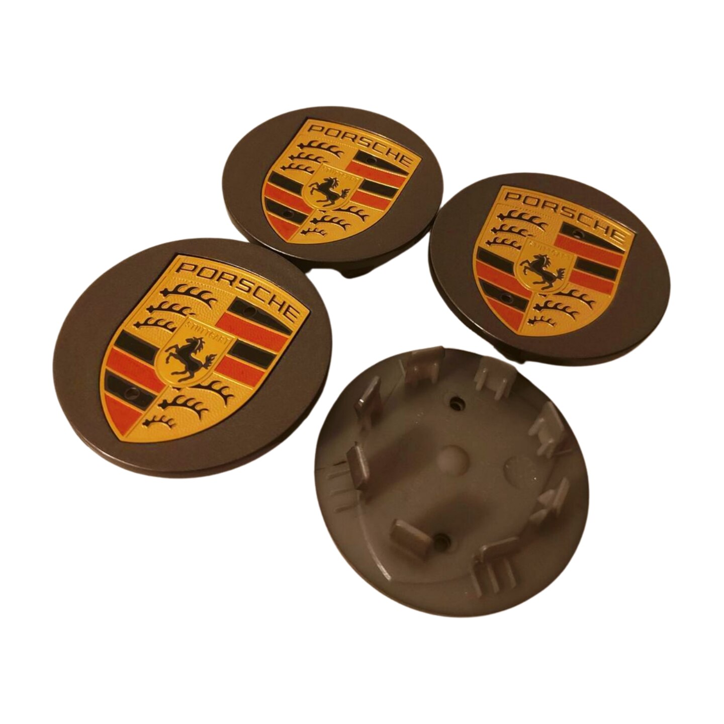 Set 4 capace jante Porsche gri inchis/gun metal exterior: 65mm ...