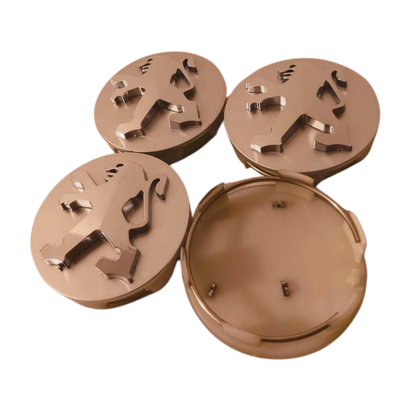 Set 4 capace jante Peugeot argintii exterior: 60mm, interior: 56mm ...