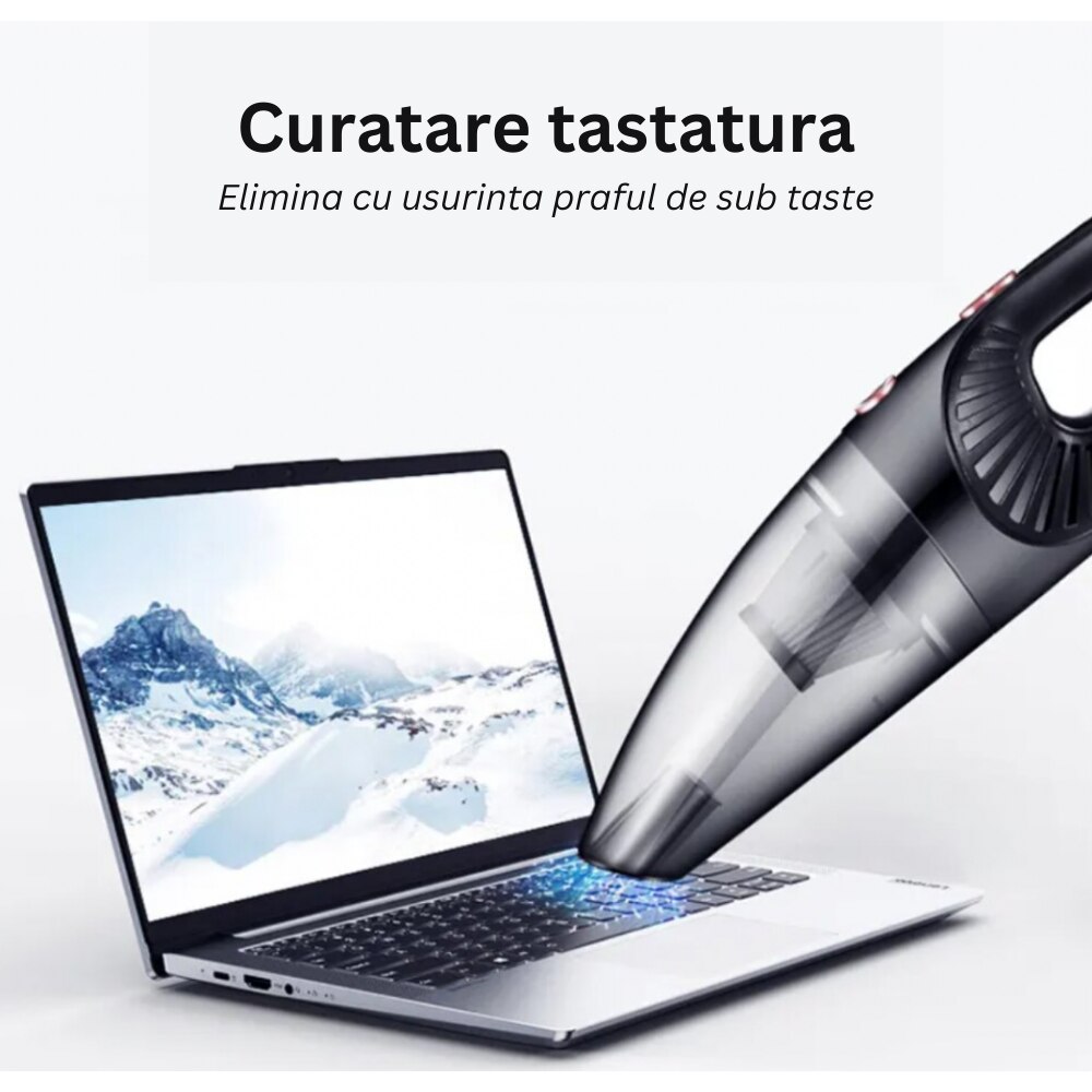 Aspirator portabil, cu volum mare de aspirare, cu utilizare multipla ...
