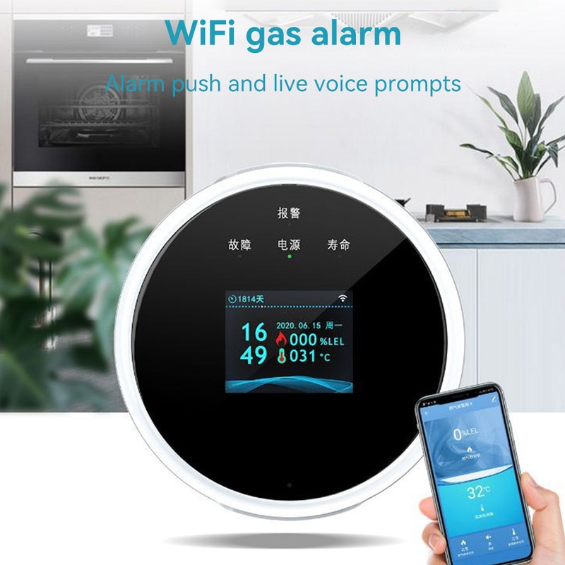 Senzor detector de gaz wireless LEOKOR®, pentru detectare scurgere de ...