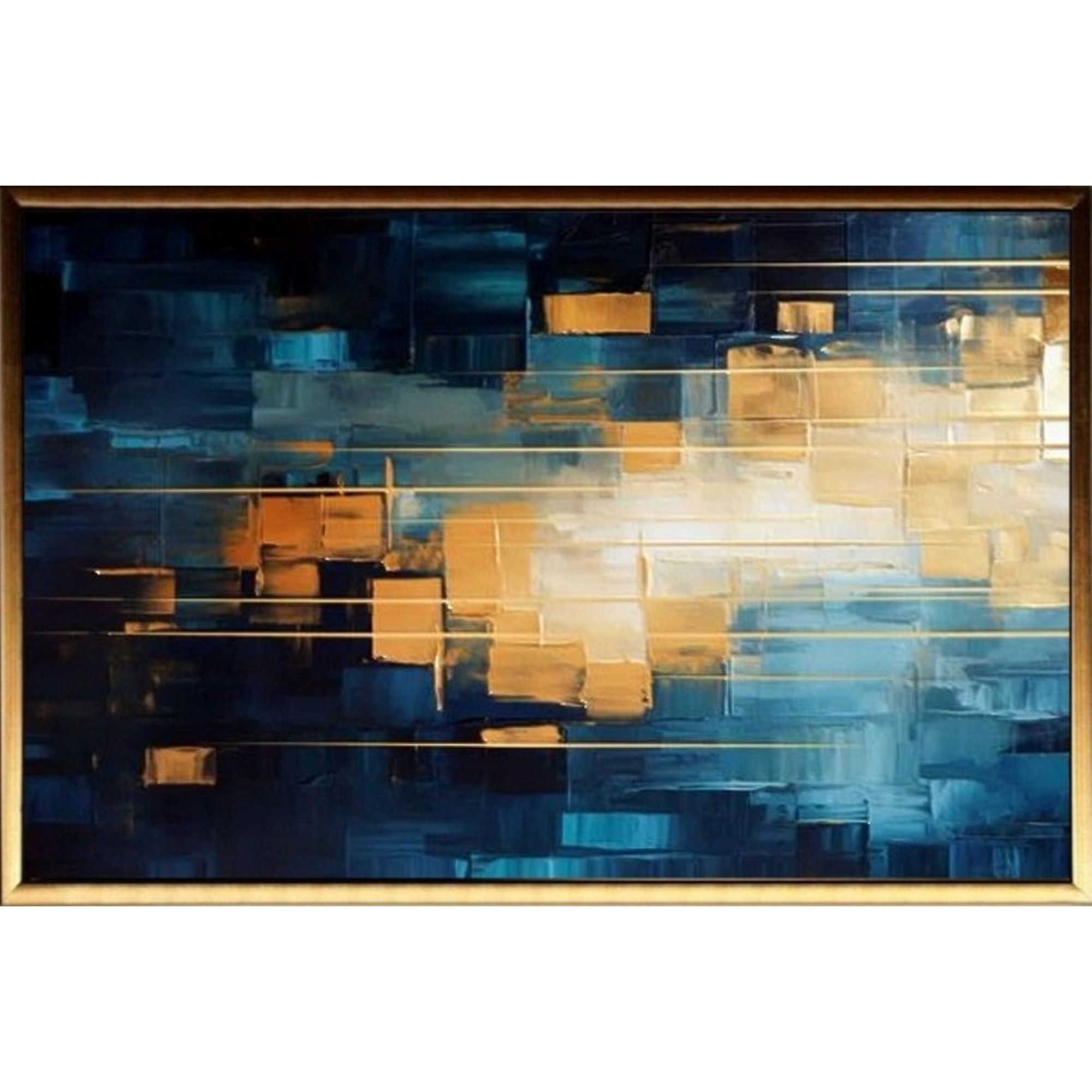 Tablou abstract pictat manual, Pictura in cutit ulei pe panza, Textura ...