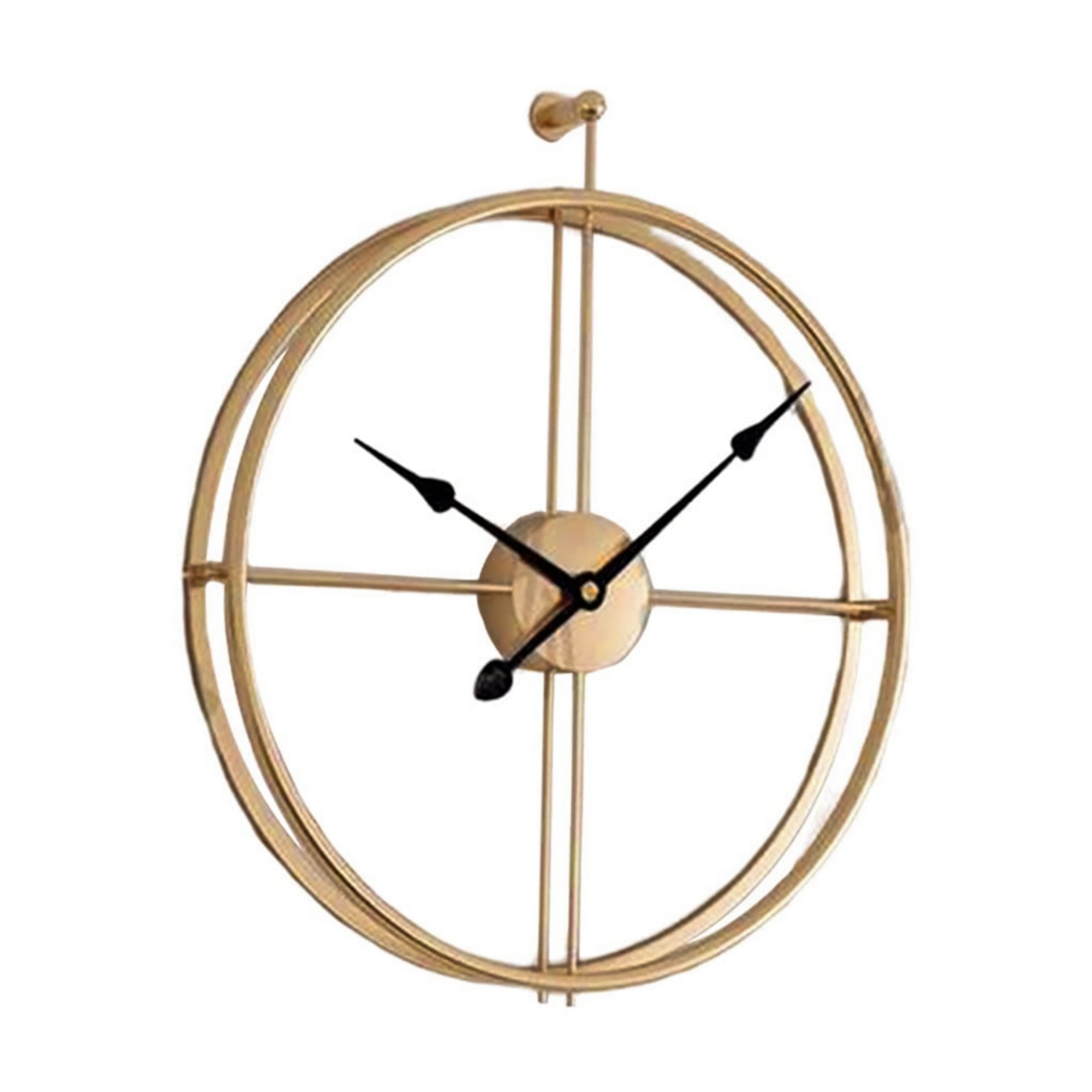 Ceas decorativ de perete cu cadru dublu, diametru 60 cm, pentru ...