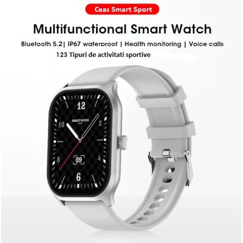 Ceas SmartWatch DaFit SW27 Compatibil iOS/Android IP67 2023 Autonomie ...
