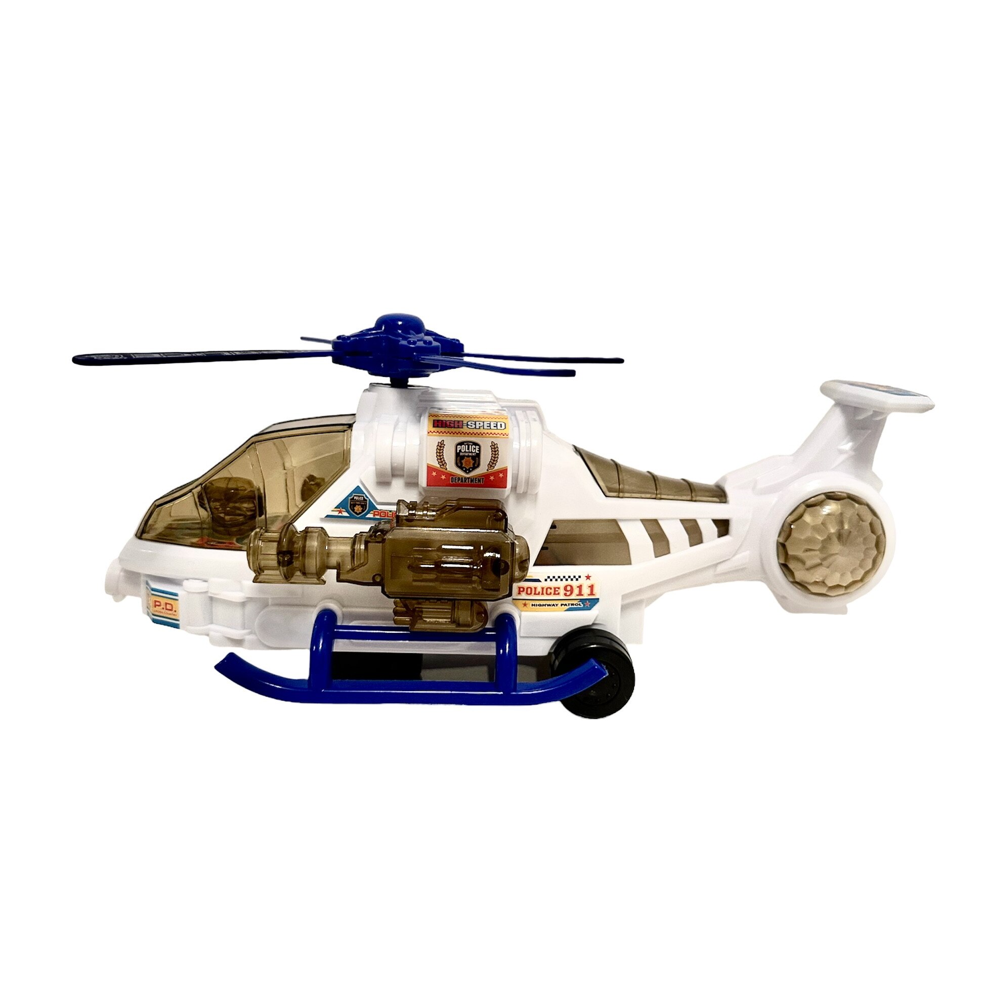 Elicopter de politie interactiv cu lumini, sunete, proiectie luminoasa ...