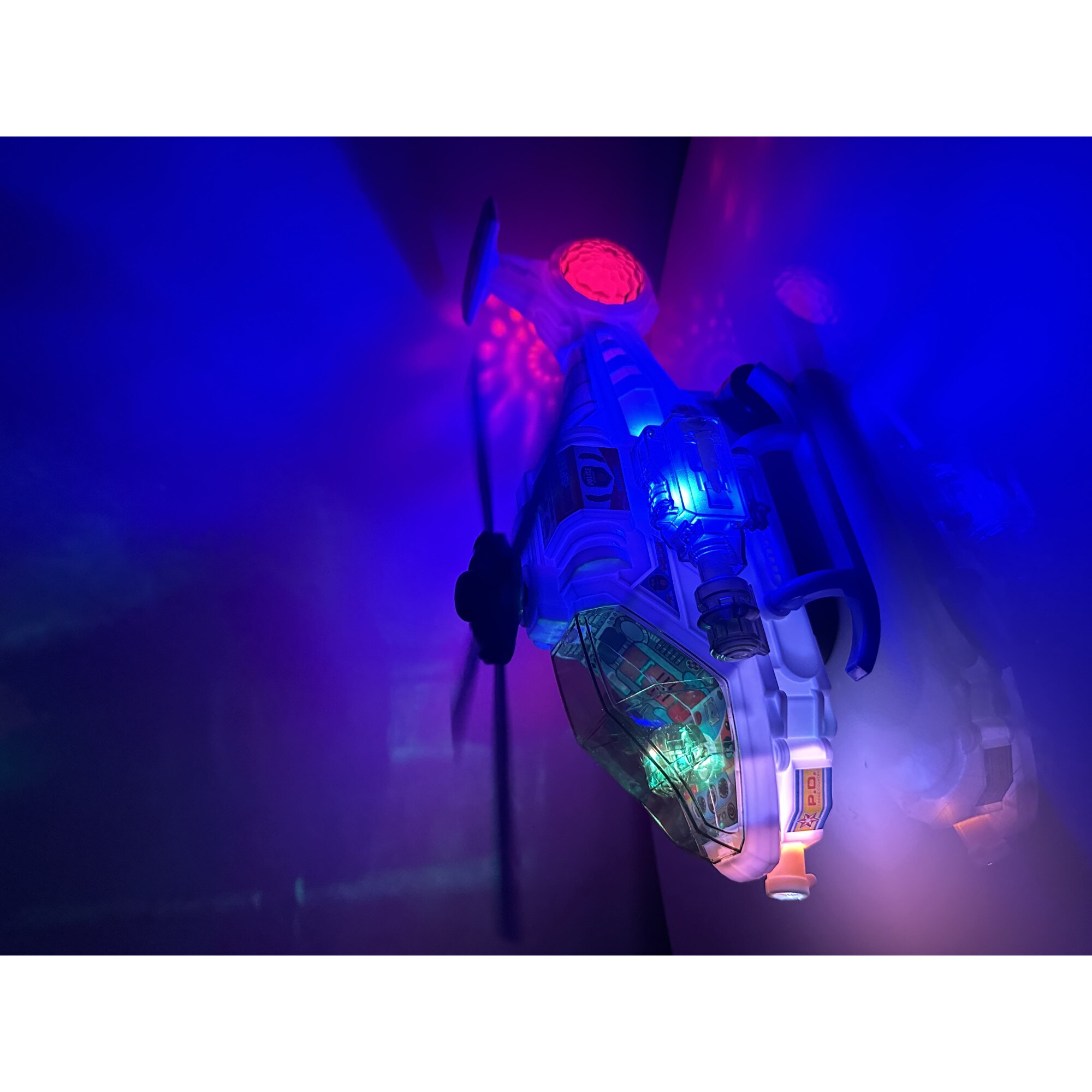 Elicopter de politie interactiv cu lumini, sunete, proiectie luminoasa ...