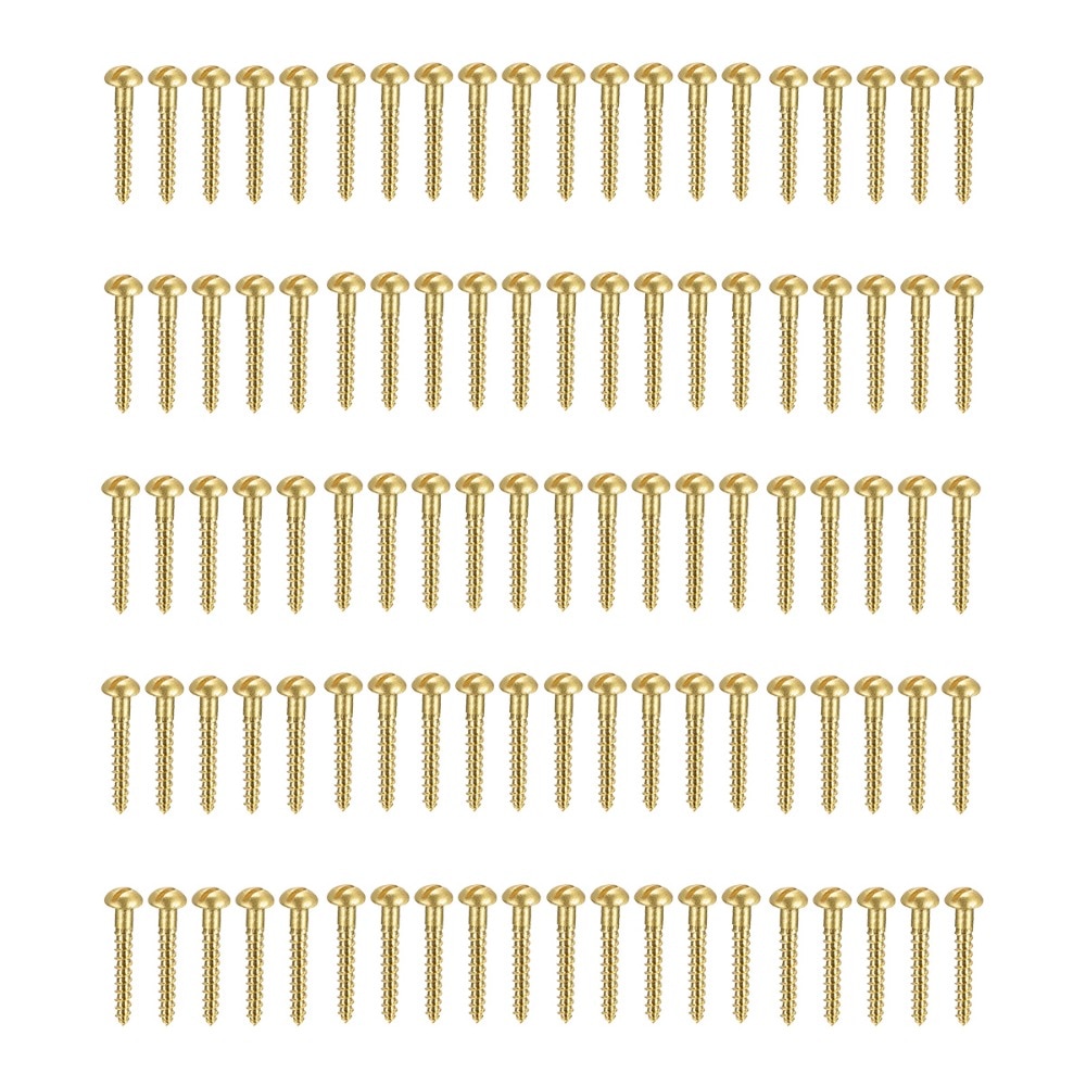 Set 100 suruburi pentru lemn, X Autohaux, Alama, 16 mm, Auriu - eMAG.ro