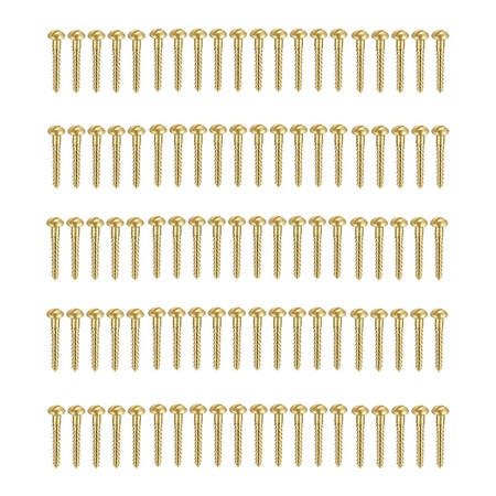 Set 100 suruburi pentru lemn, X Autohaux, Alama, 16 mm, Auriu - eMAG.ro