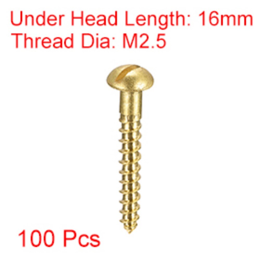 Set 100 suruburi pentru lemn, X Autohaux, Alama, 16 mm, Auriu - eMAG.ro