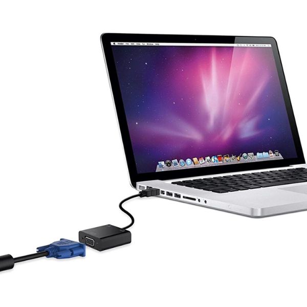 HDMI към VGA конвертор, Welora®, Интегриран 3,5 mm аудио жак кабел ...