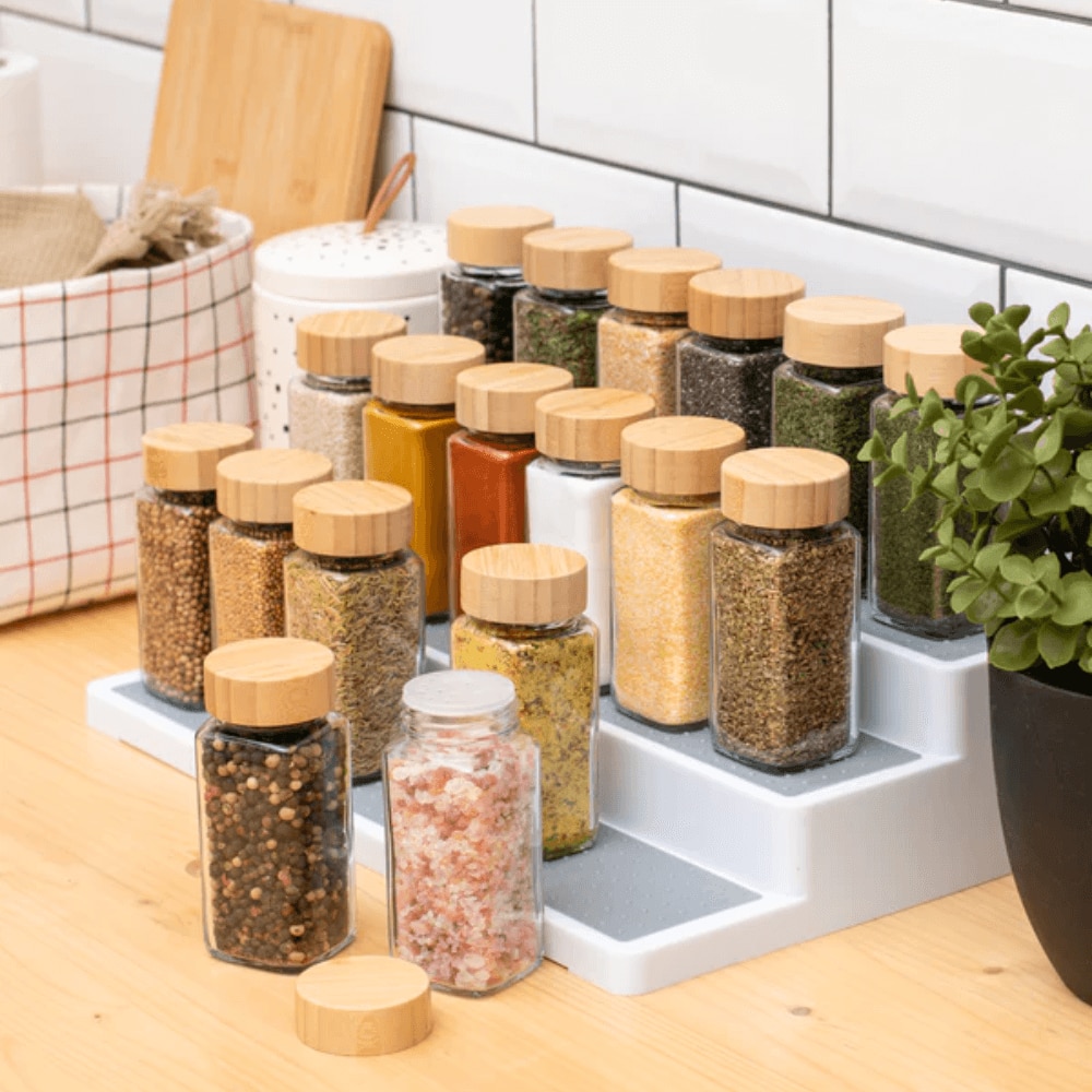 Set condimente Salestore.ro® Set 12 sticlute 120 ml, capac etans din ...