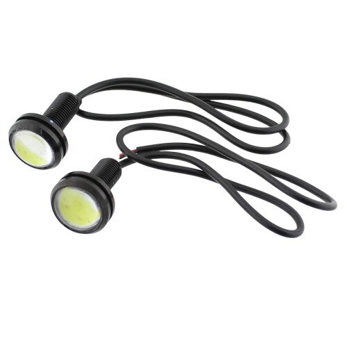 Set 2 becuri auto, cu LED, 23mm, 12V, lumina alba, 196668 - eMAG.ro