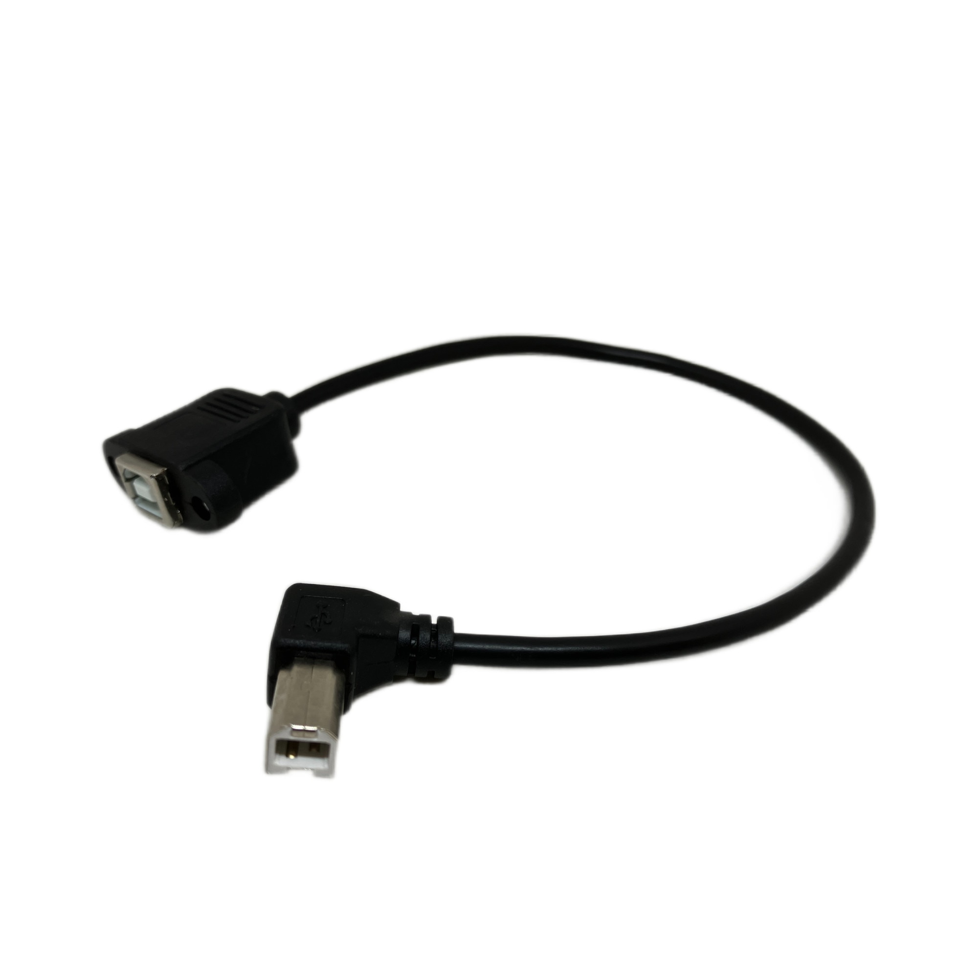 Cablu prelungitor USB B/USB B, Pentru panou, 30 cm, Negru - eMAG.ro
