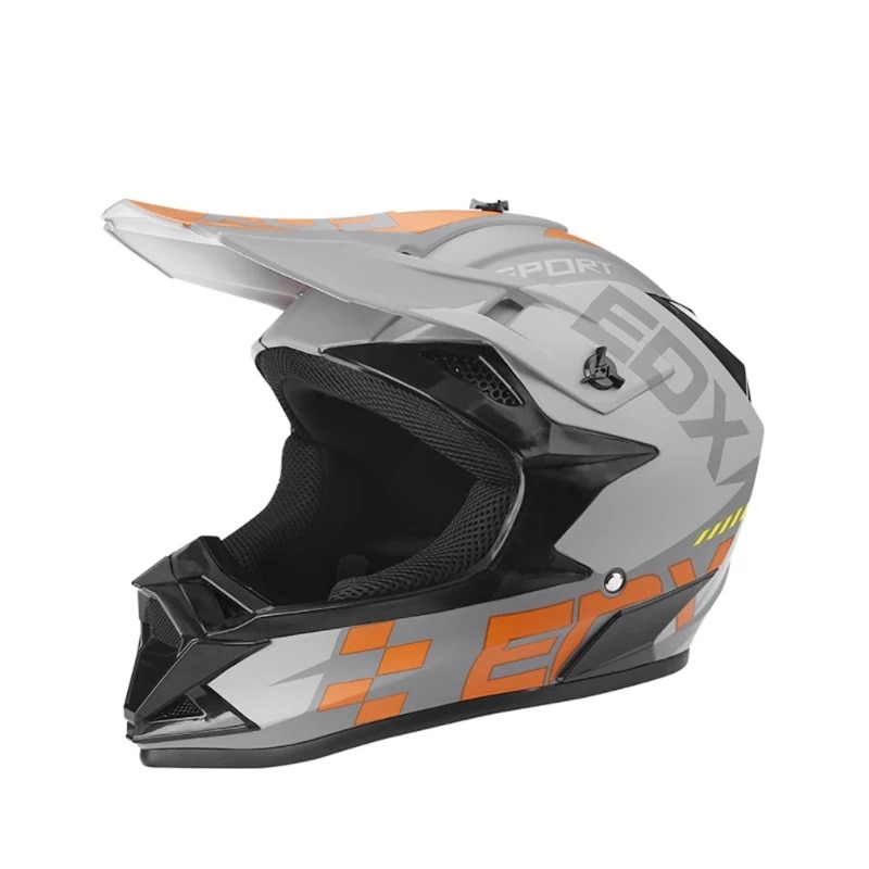 Casca Moto Cross, ATV, Enduro, Gri multicolor, marimea XL (59-60) - eMAG.ro