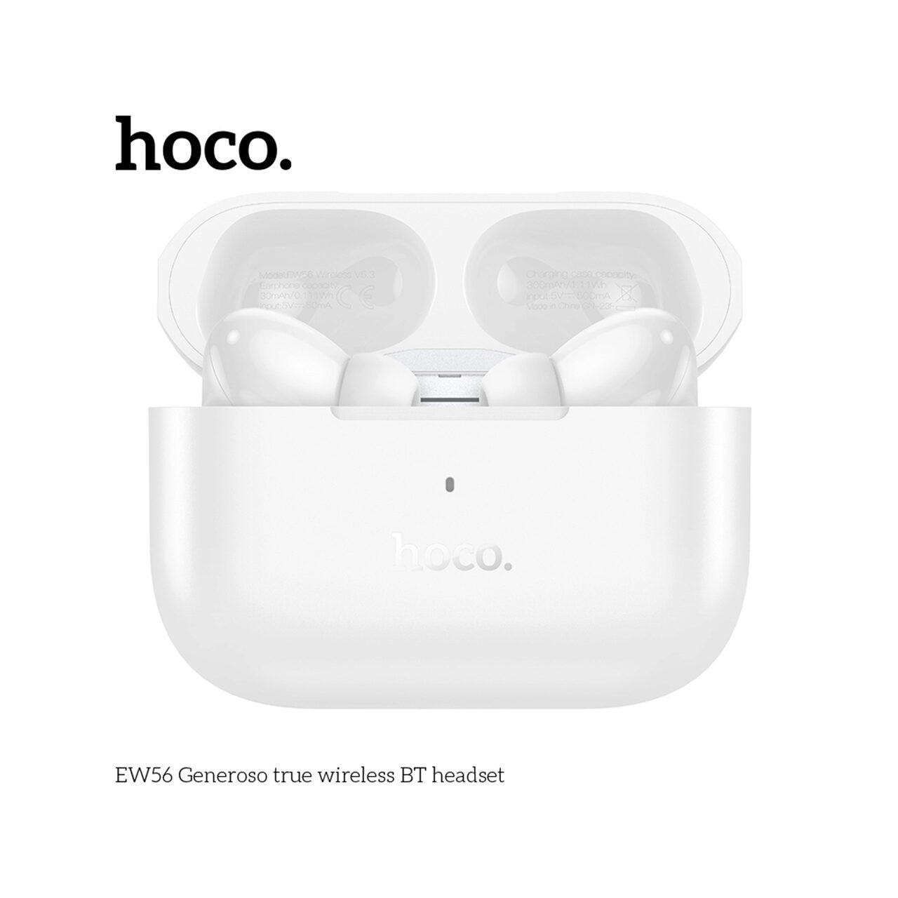 Casti Earbuds Bluetooth 5.3, TWS - Hoco Generoso (EW56) Alb - eMAG.ro